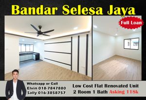 Bandar Selesa Jaya Low Cost Flat Nice Renovated - Full Loan for Sale ...