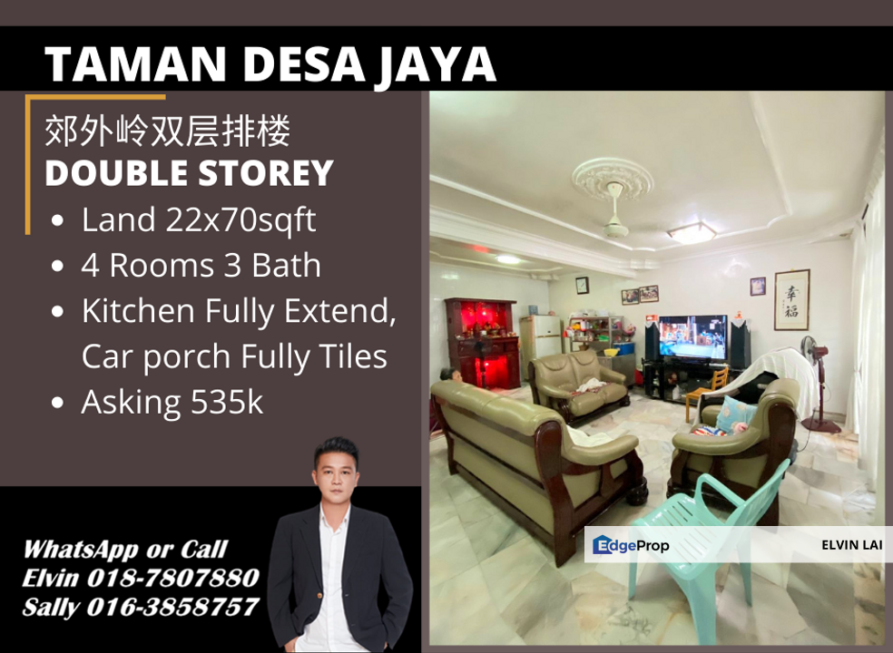 Taman Desa Jaya Jalan Danau Double Storey Fully Extended Kitchen for ...