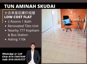 Tun Aminah Skudai Low Cost Flat / Renovated Tiles Unit / Near Kopitiam ...