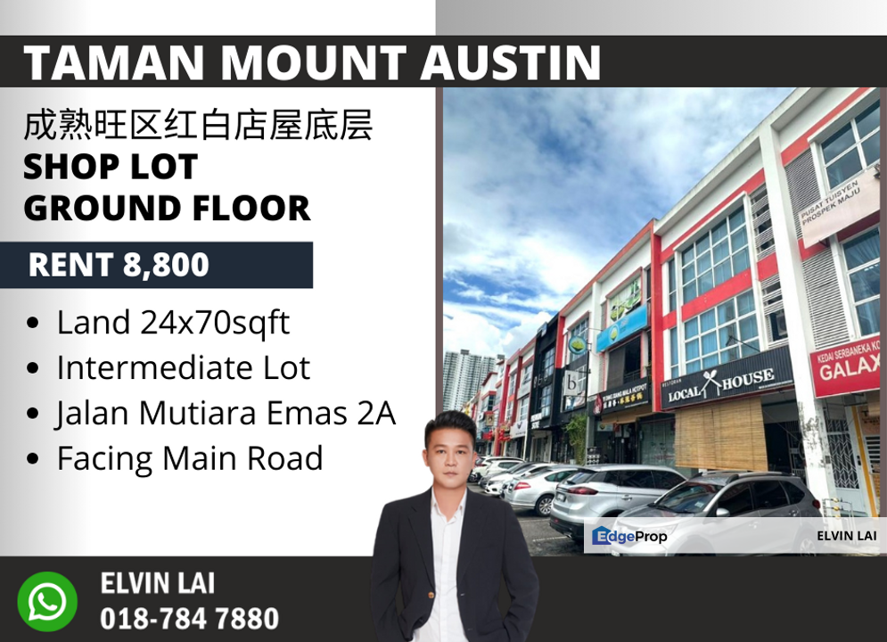 Taman Mount Austin / Shop Lot Ground Floor / Facing Main Road for ...