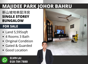 Majidee Park JB / Single Storey Bungalow / Gated & Guarded for Sale ...