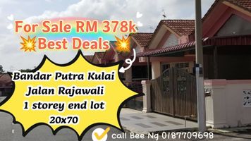Bandar Putra Kulai Jalan Rajawali Single Storey End Lot for Sale @RM378 ...