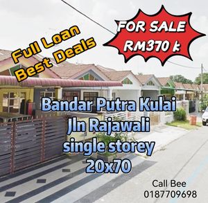 Bandar Putra Kulai Jalan Rajawali Single Storey Full Loan for Sale ...