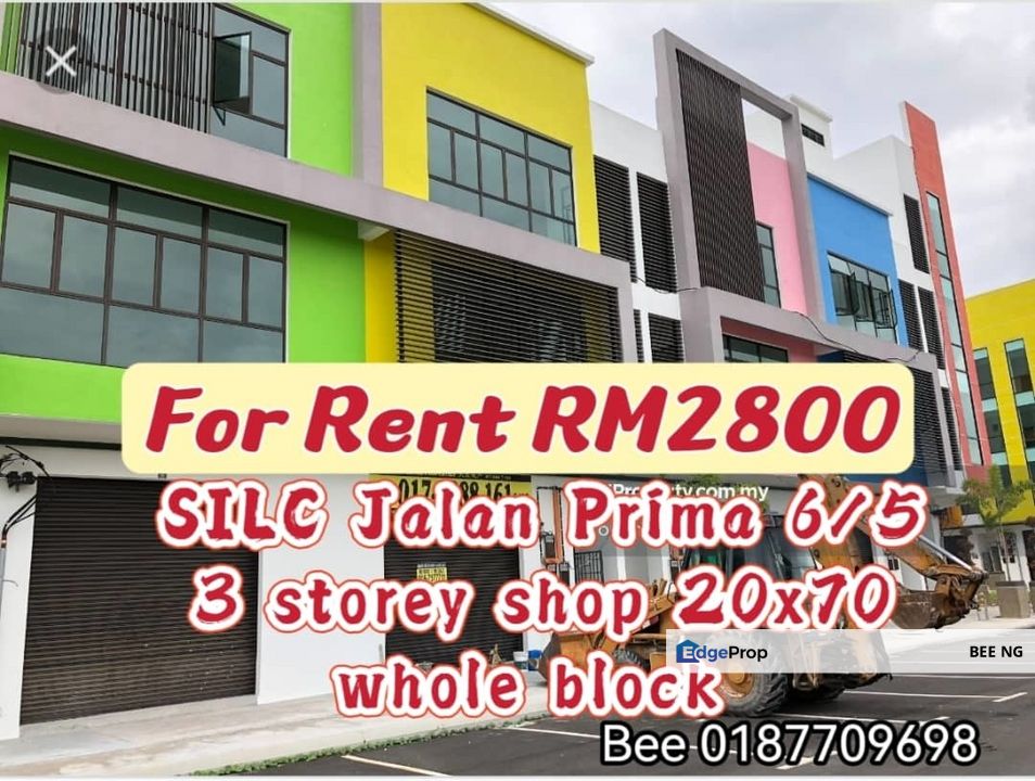 SILC Jalan Prima 6/5 Gelang Patah 3 Storey Shop whole block for rent ...