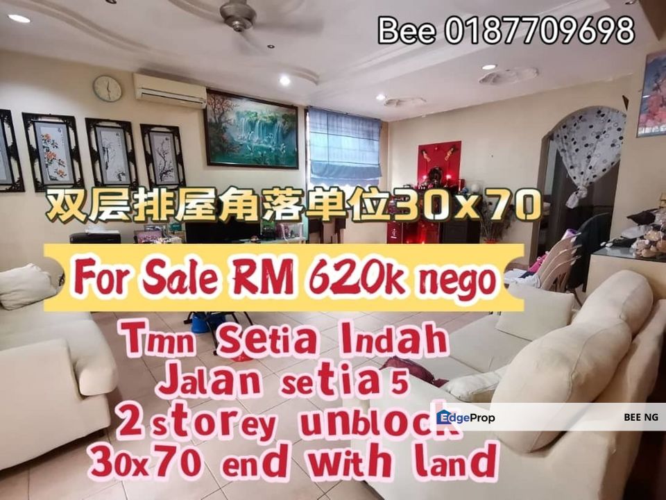 Taman Setia Indah Jalan Setia 5 , Double Storey End Lot 30x70 Fully ...