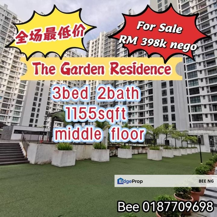 The Garden Residences Mutiara Mas Skudai 3bed lowest price super value ...