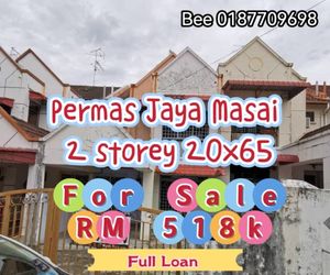 Permas Jaya Jalan Permas 12 Double Storey 20x65 Full Loan for Sale ...