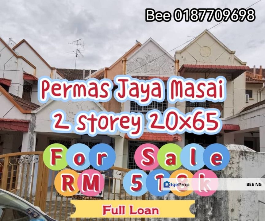 Permas Jaya Jalan Permas 12 Double Storey 20x65 Full Loan for Sale ...