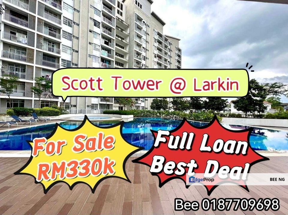 Scott Tower Johor Bahru Larkin Full Loan Best Deal for Sale @RM330,000 ...