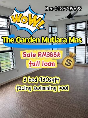 The Garden Residences Mutiara Mas Skudai 3bed lowest price super value ...