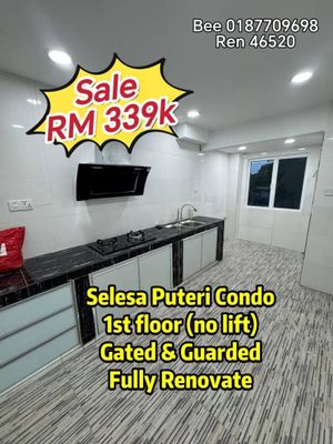 Selesa Puteri Condo @ Selesa Jaya 1st floor 3bedroom for sale for Sale ...
