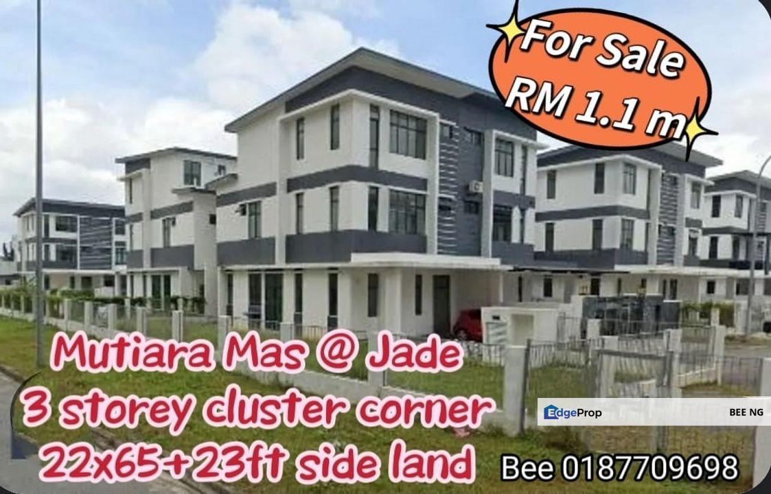 Mutiara Mas @ Jade Residence Skudai 3 Storey Cluster Big Corner 22x65 ...