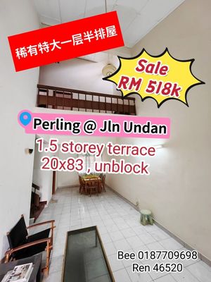 Taman Perling Jalan Undan 1.5 Storey 20x83 Extra Large Unblock for Sale ...