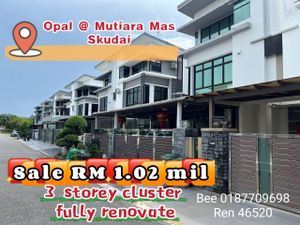 Opal @ Mutiara Mas Skudai 3 Storey Cluster Lower Price - House For Sale ...