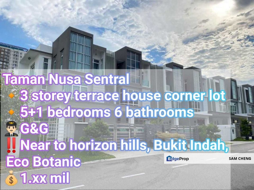 JB 2706 Taman Nusa Sentral for Sale @RM1,400,000 By SAM CHENG | EdgeProp.my