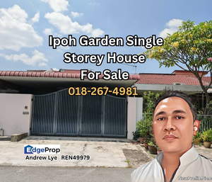 IPOH GARDEN SINGLE STOREY TERRACE HOUSE FOR SALE for Sale @RM395,000 By ...