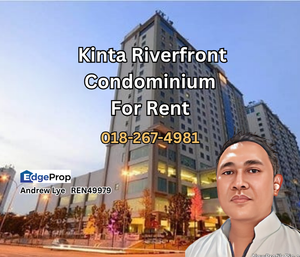 Kinta Riverfront Condominium For Rent (3 Rooms) for Rental @RM1,900 By ...