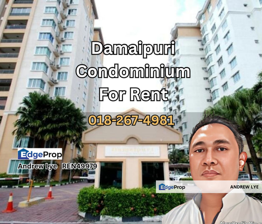 Damaipuri Condominium For Rent for Rental @RM2,100 By ANDREW LYE ...