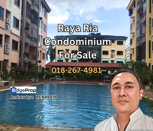 Raya Ria Condominium For Sale for Sale @RM290,000 By ANDREW LYE ...