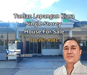 Taman Lapangan Kiara Single Storey House for Sale for Sale @RM288,000 ...