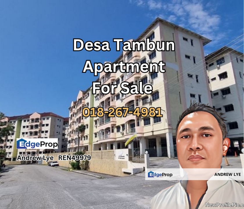 Desa Tambun Apartment For Sale for Sale @RM160,000 By ANDREW LYE ...