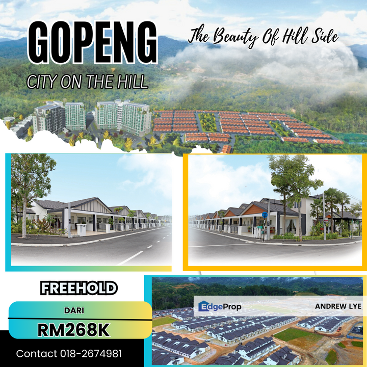 RUMAH BARU 1 & 2 TINGKAT GOPENG CITY ON THE HILL for Sale @RM268,000 By ...