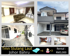 Taman Stulang Laut, Johor Bahru, 2-Sty Semi-D for Rental @RM3,000 By ...
