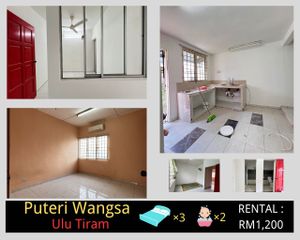 Taman Puteri Wangsa, Double Storey Low Cost House, New Pained, Kitchen Fully Extended, Can Try ...