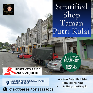 Taman Putri Kulai - Stratified Shop Unit for Sale @RM220,000 By Ikhsan Pang | EdgeProp.my