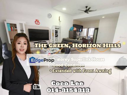 The Green, Horizon Hills @ Good Condition 2-storey Superlink House for ...