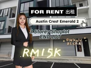 Austin Crest Emerald 2 @3 Storey Shoplot for Rental @RM15,000 By COCO ...
