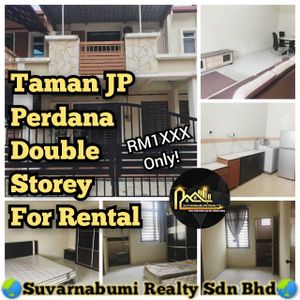 TAMAN JP PERDANA DOUBLE STOREY JOHOR BAHRU FOR RENTAL for Rental @RM1 ...