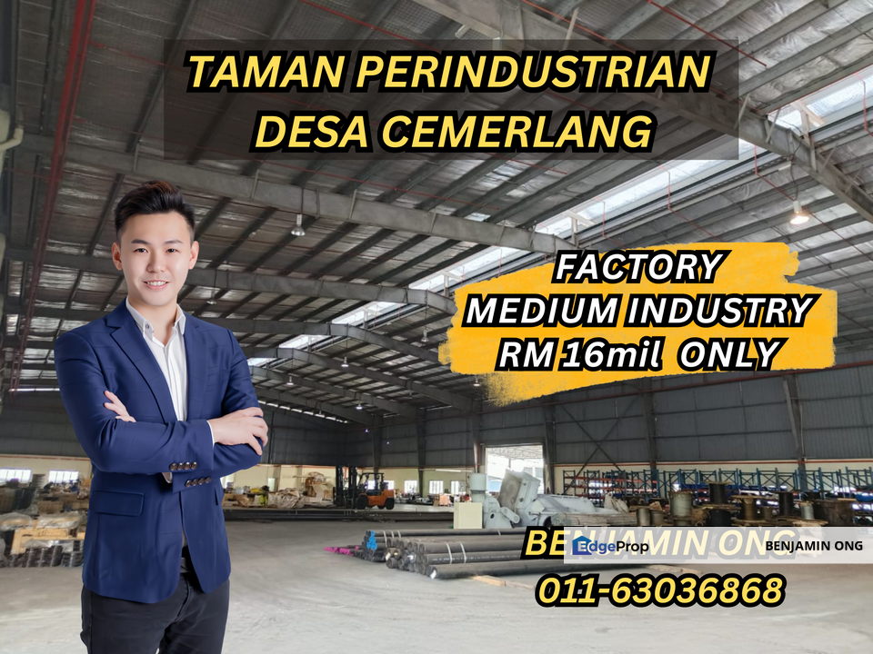 Taman Perindustrian Desa Cemerlang @ Medium Industry Factory for Sale @RM16,000,000 By BENJAMIN ...