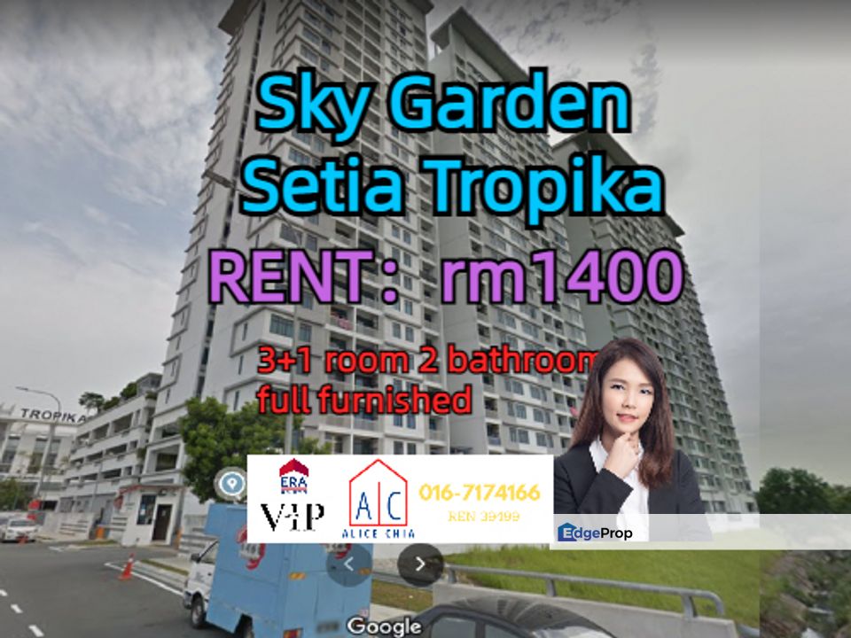 Sky garden setia tropika fully furnished for Rental @RM1,400 By ALICE ...