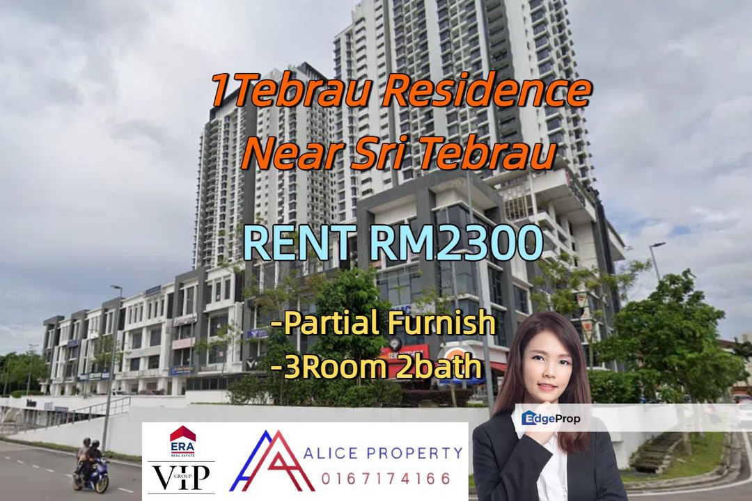 one tebrau partial furnish for Rental @RM2,300 By ALICE CHIA | EdgeProp.my