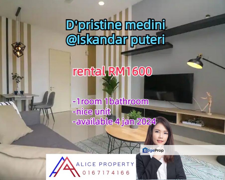 D'pristine medini iskandar puteri nice unit for Rental @RM1,600 By ALICE CHIA | EdgeProp.my