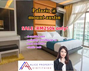 Palazio studio mount austin beautiful unit for sale for Sale @RM250,000 ...
