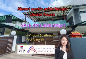Mount austin Adda Heights Double Storey Cluster House for sale for Sale ...