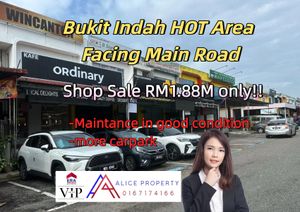 Bukit indah hot area facing main road 2storey shop good condition for ...