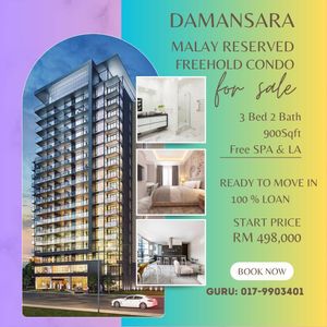 Completed Freehold Project At TTDI, 900Sqft, Near Ikea, Curve for Sale ...