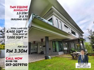 Taman Equine Seri Kembangan 3.5 Storey Detached Bungalow House 8400 ...