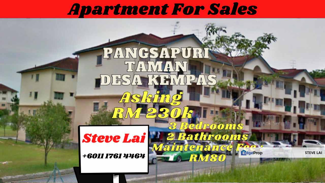 Pangsapuri Taman Desa Kempas/Jalan Desa Kempas for Sale @RM230,000 By ...