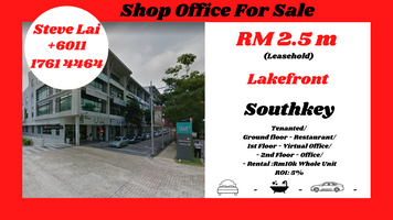 Southkey/Lakefront/Shop Office For Sale for Sale @RM2,500,000 By STEVE ...