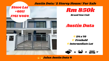 Austin Duta/ 2 Storey House/ For Sale for Sale @RM850,000 By STEVE LAI ...