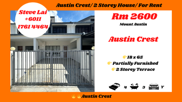Austin Crest/ 2 Storey House/ For Rent for Rental @RM2,600 By STEVE LAI ...