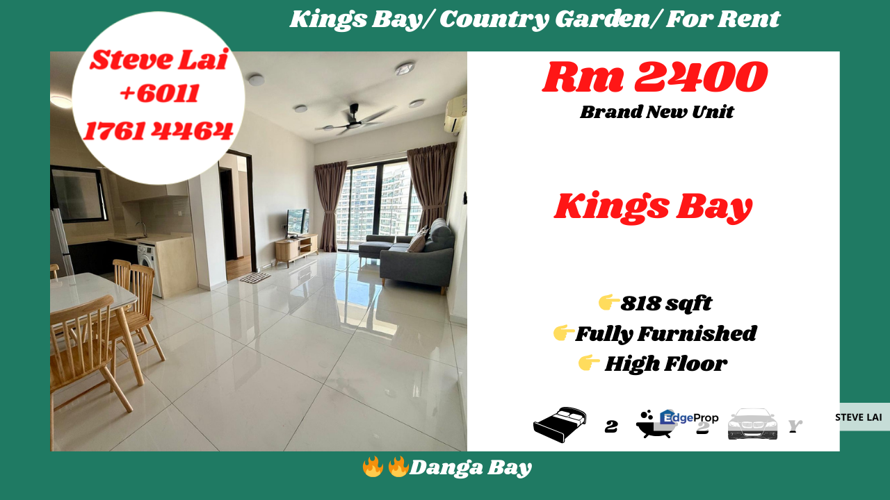 Kings Bay/ Country Garden/ For Rent for Rental @RM2,400 By STEVE LAI ...