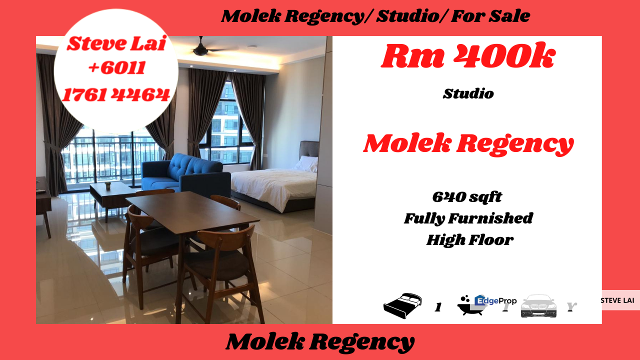 Molek Regency/ Studio/ For Sale for Sale @RM400,000 By STEVE LAI | EdgeProp.my