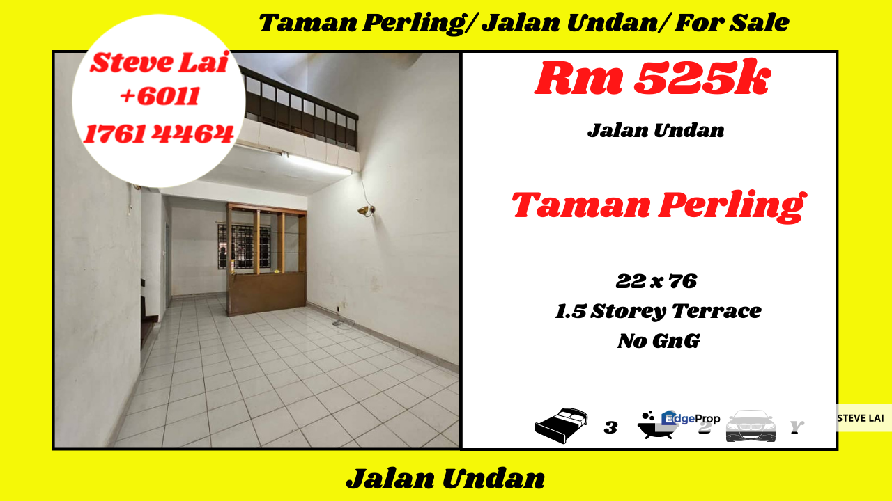 Taman Perling/ Jalan Undan/ For Sale for Sale @RM525,000 By STEVE LAI ...