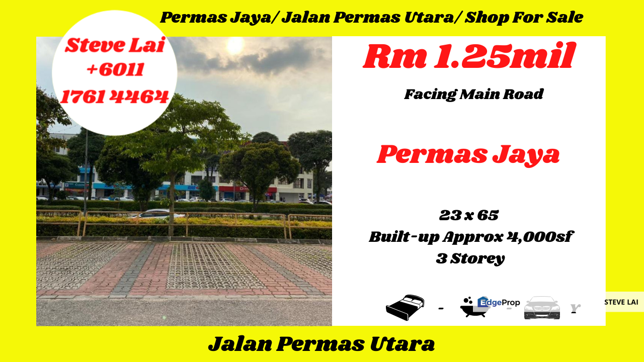 Permas Jaya/ Jalan Permas Utara/ Shop For Sale for Sale @RM1,250,000 By ...