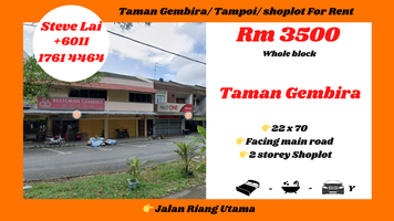 Taman Gembira/ Tampoi/ shoplot For Rent for Rental @RM3,500 By STEVE ...